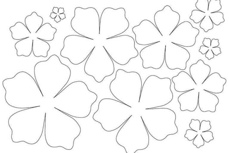 Molde de flor para imprimir e recortar: aprenda a fazer