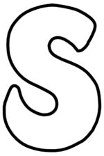 Molde da Letra S Para Imprimir