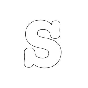 Molde da Letra S Para Imprimir