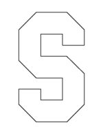 Molde da Letra S Para Imprimir
