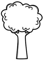 Moldes de Árvores Para Imprimir