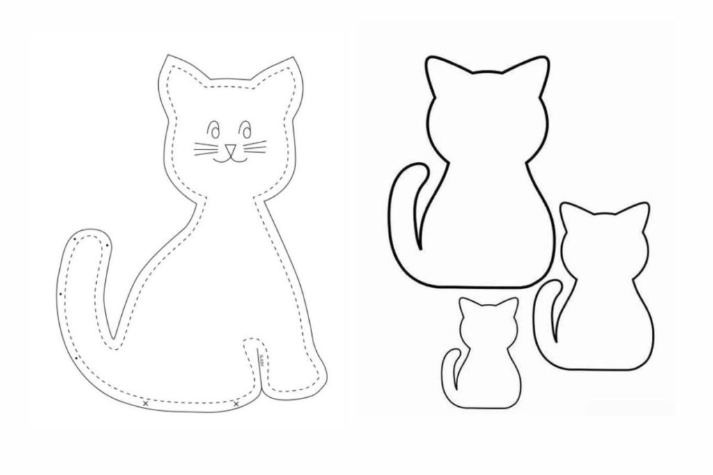 Molde de Gato para Imprimir: Como Fazer seu Próprio Artigo Fofo