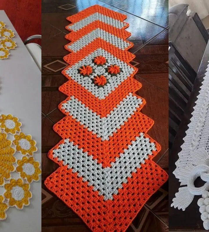 10 Lindos Trilhos de Mesa em Crochê para Você Conhecer